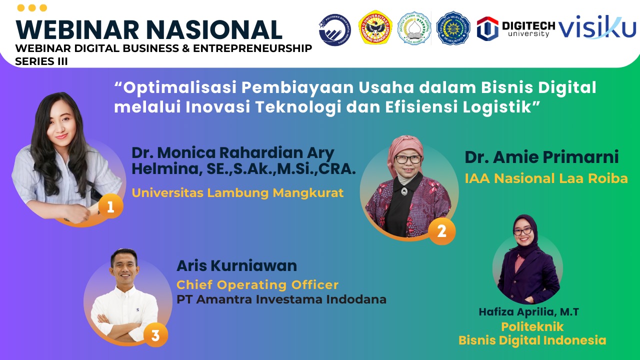 Webinar Nasional Digital & Entrepreneurship Series 3: Optimalisasi Pembiayaan Usaha dalam Bisnis ...